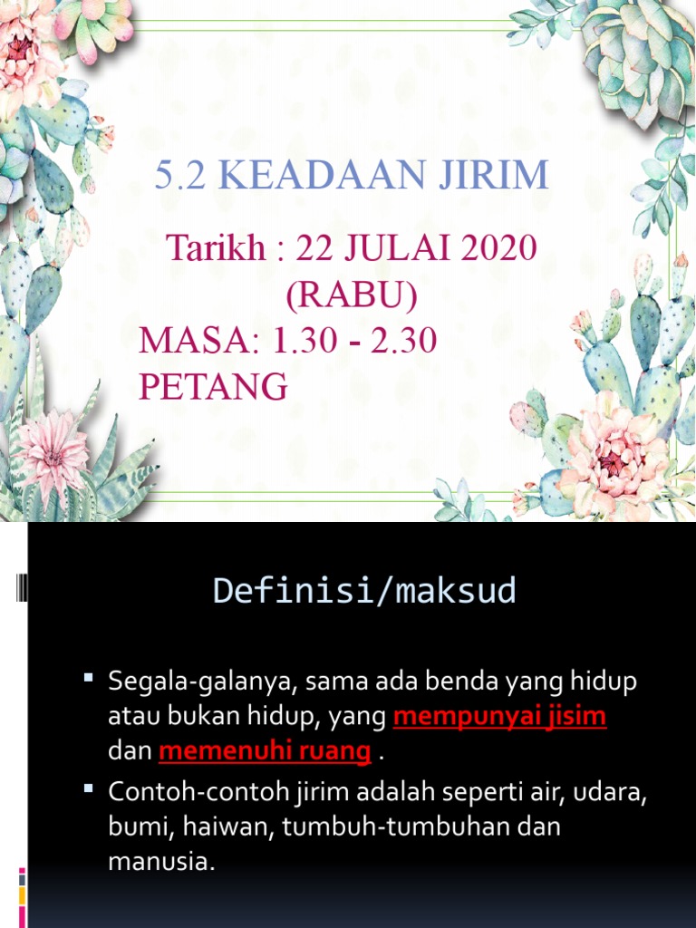Jirim Sains Tingkatan 1 | PDF