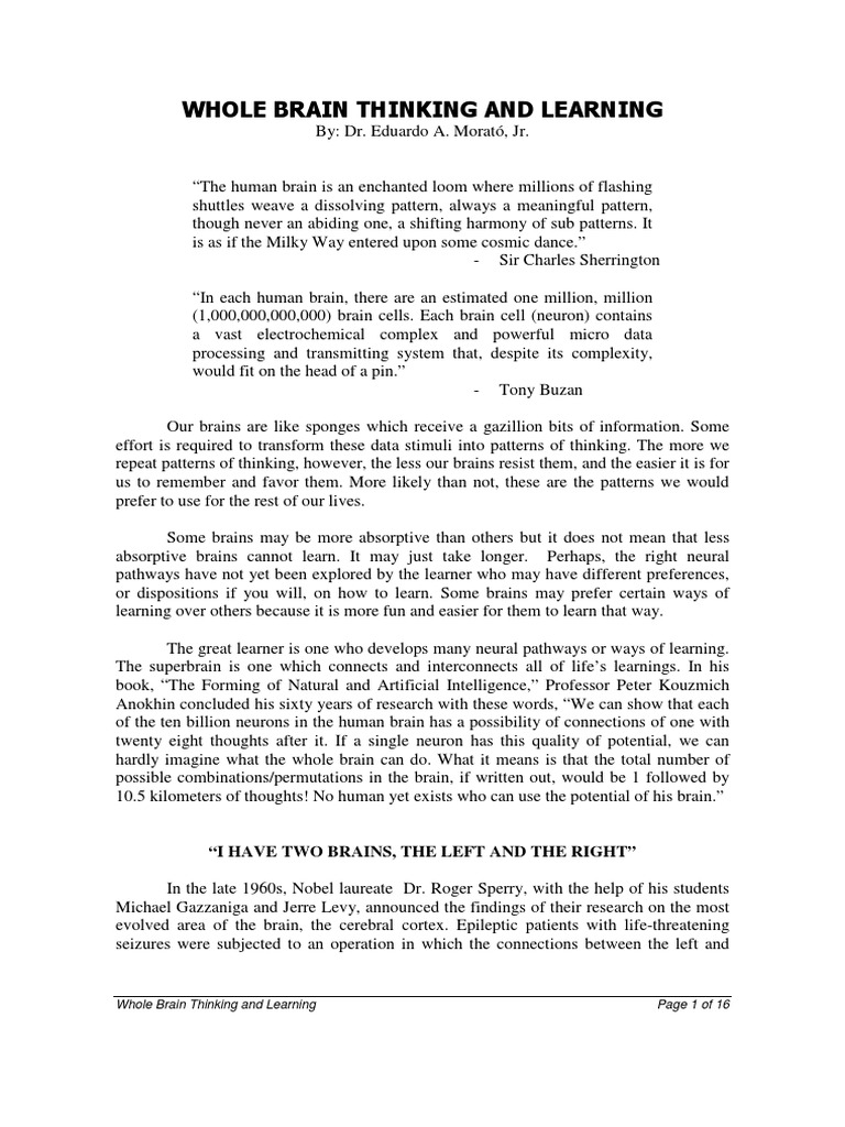 WBLS Handouts PDF | PDF | Extraversion And Introversion | Personality Type