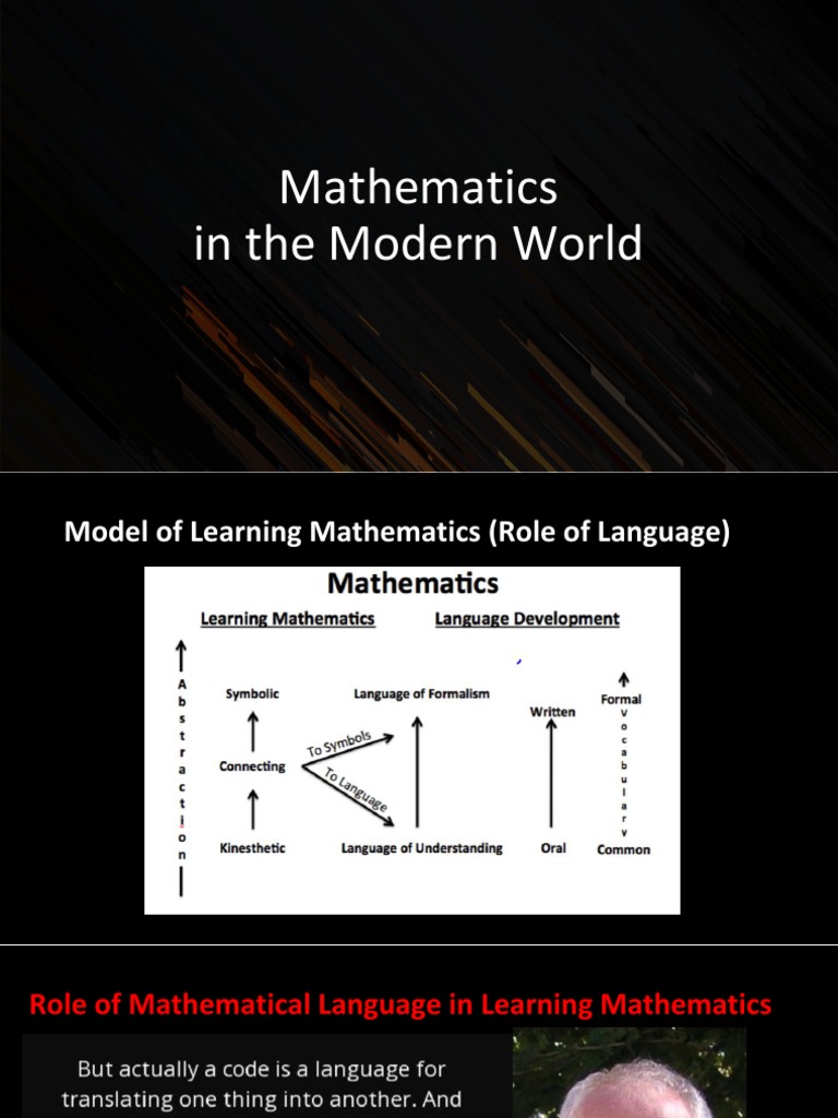Role of Language in Math Learning | PDF | Set (Mathematics) | Metalogic