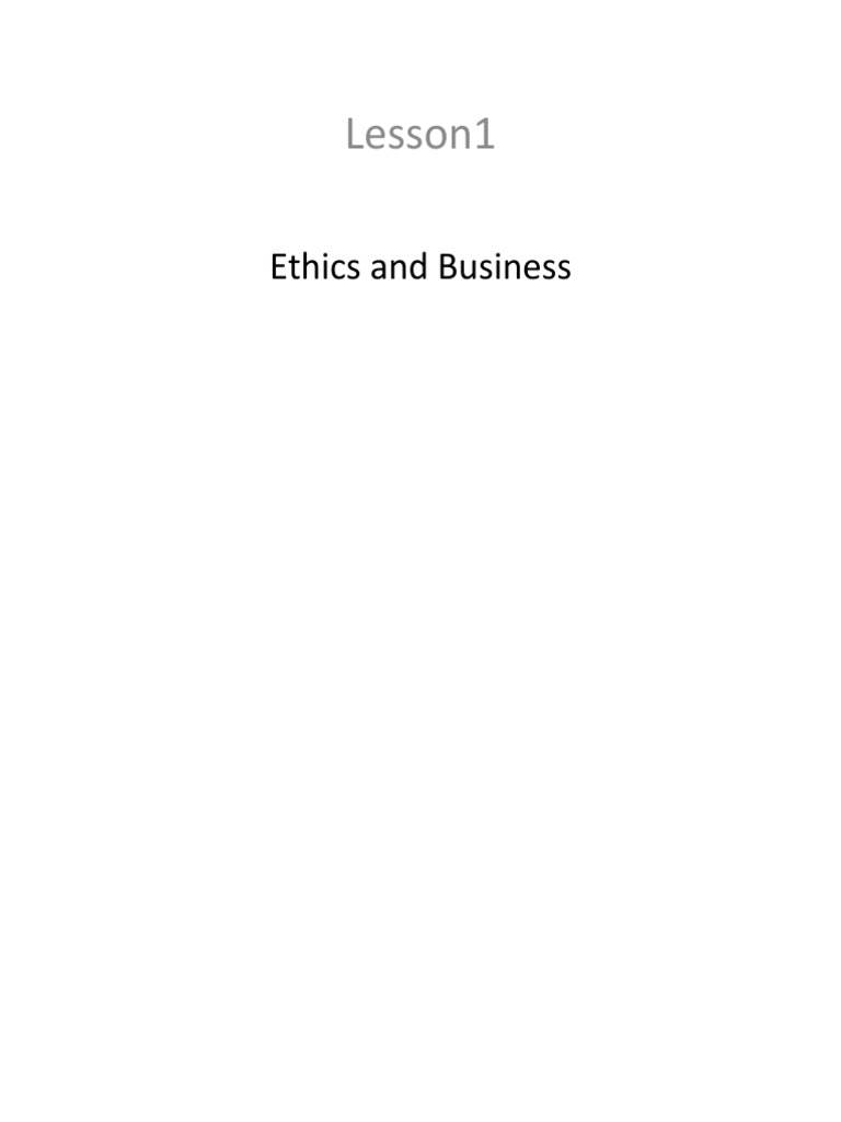 Business Ethics and Morality Guide | PDF | Business Ethics | Morality