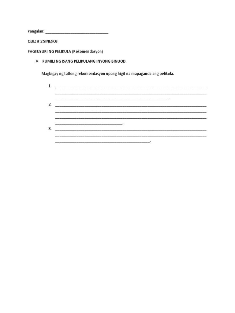 Quiz # 2 Sinesos | PDF