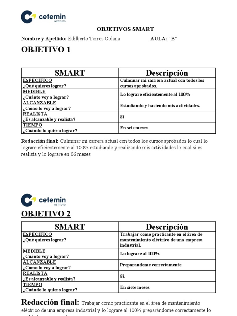 Tarea Sobre Formato Smart | PDF | Science | Ciencia y Tecnología
