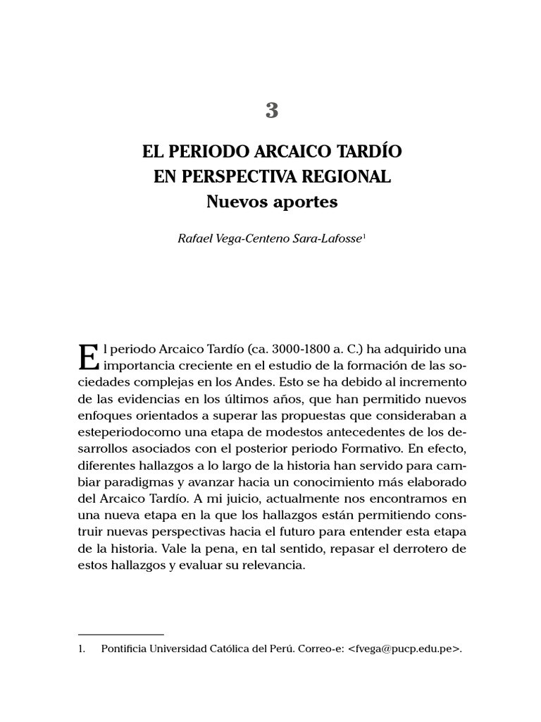 Nuevas Perspectivas del Arcaico Tardío | PDF | Arqueología | Science