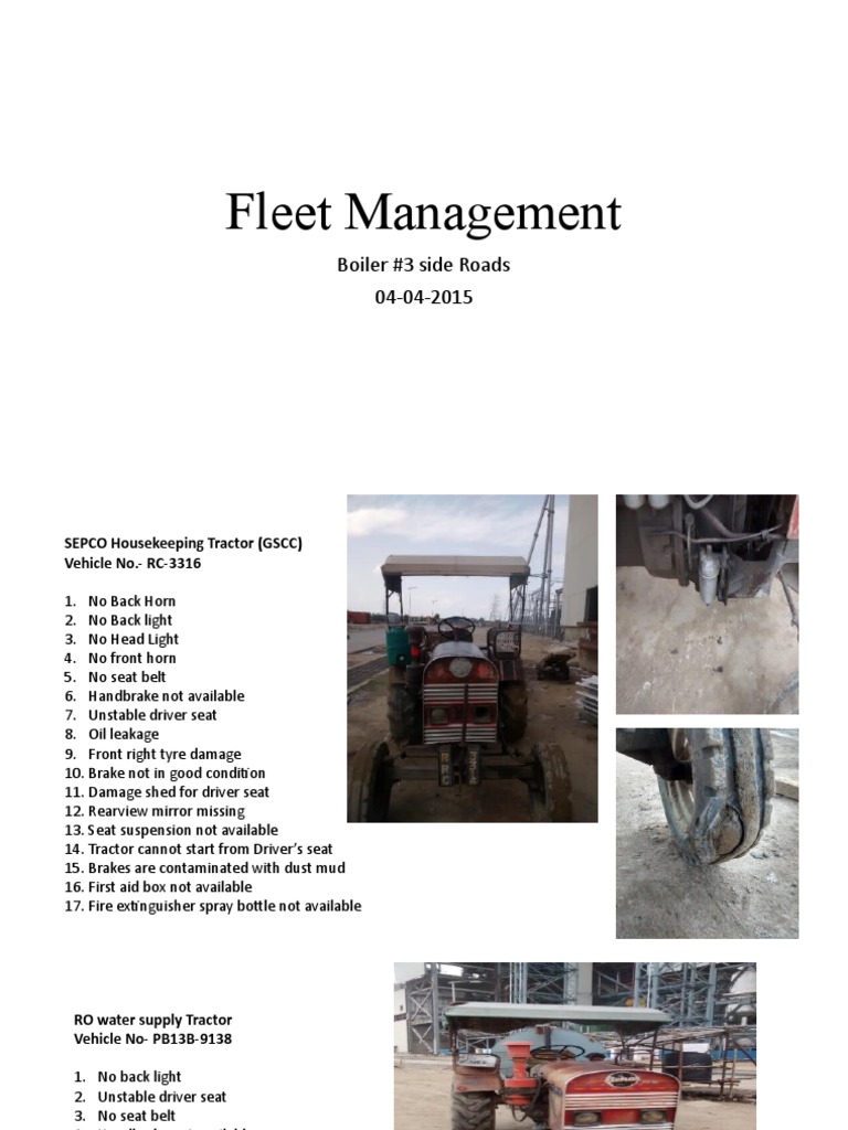 Fleet Management Audit 04042015 | PDF