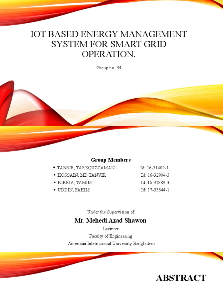 IoT Based Energy Management System For Smart Grid | PDF | Smart Grid ...