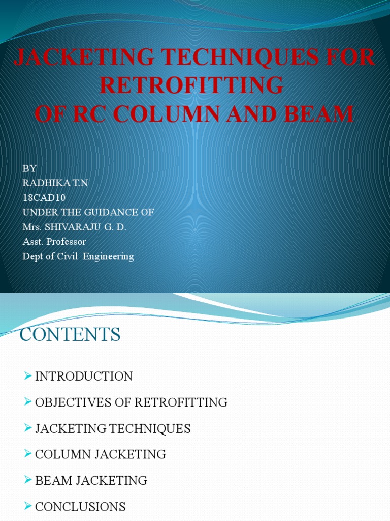 Jacketing Techniques | PDF | Reinforced Concrete | Fibre Reinforced Plastic