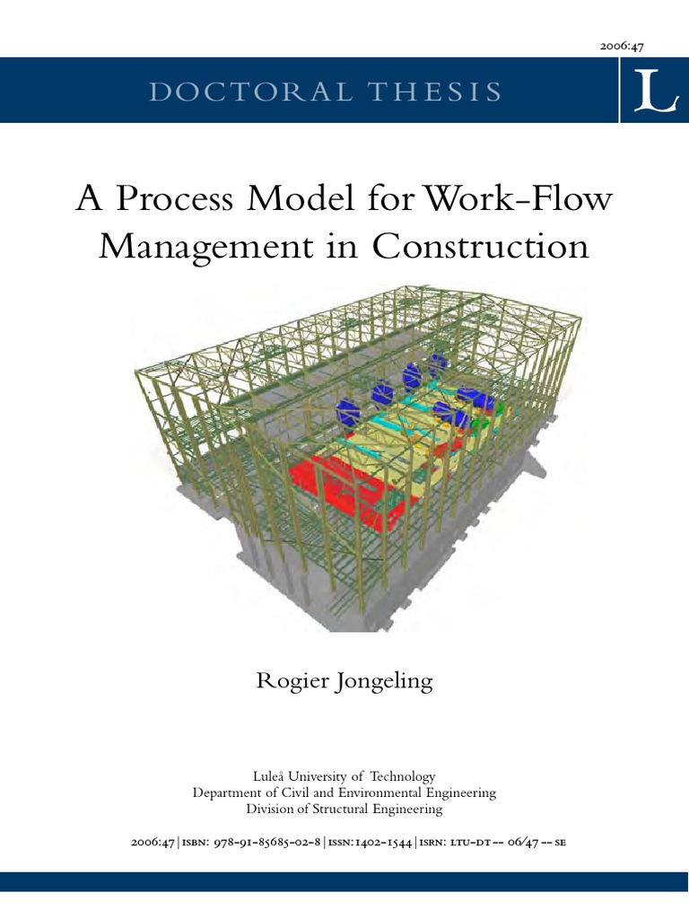 Process Model of Work-Flow in Construction Management PDF | Download ...
