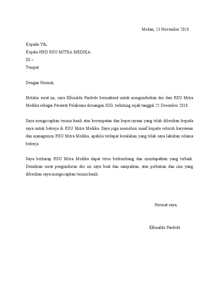 Surat Resign | PDF