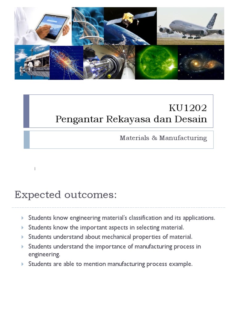 Ku1202 Intro To Eng And Design 9 Materials Manufacturing Rev Ha