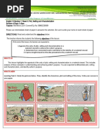 English: Appraising The Unity of Plot, Setting, and Characterization | PDF | Plot (Narrative)
