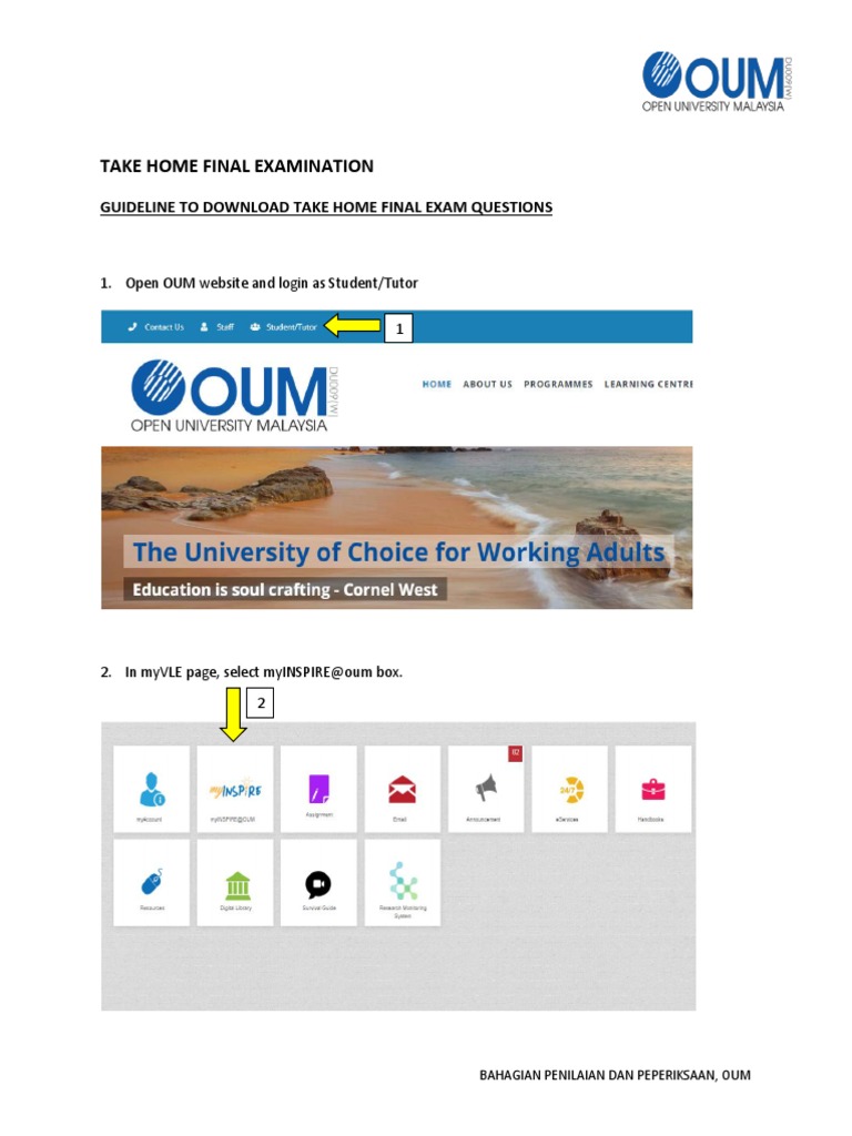 Step by Step Take Home Final Examination PDF | PDF | Test (Assessment ...