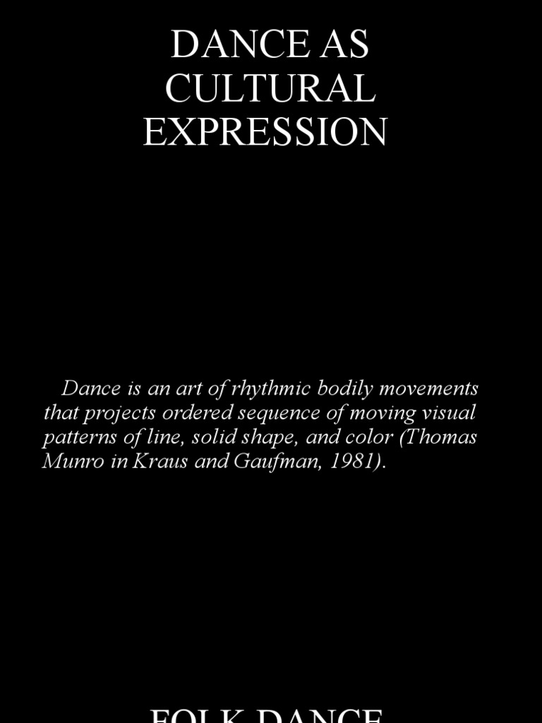Dance As Cultural Expression | PDF | Dances | Philippines