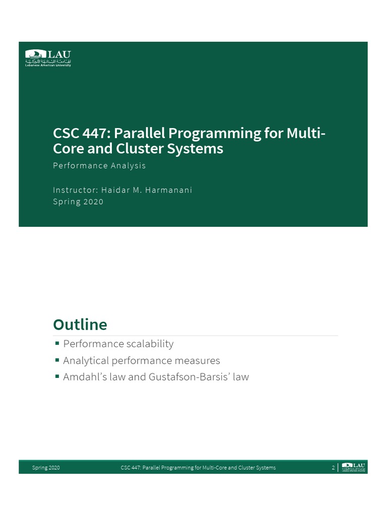 Lecture04 PDF | PDF | Parallel Computing | Scalability Lecture04 PDF | PDF | Parallel Computing | Scalability