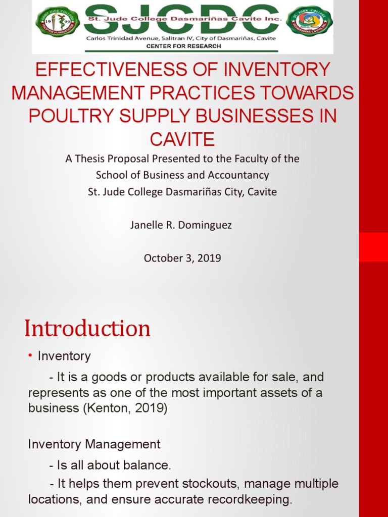 Poultry Inventory Management Practices | PDF | Inventory | Business ...