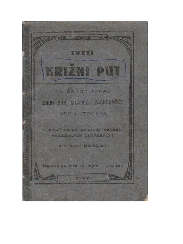 Sveti Krizni Put (1927) | PDF