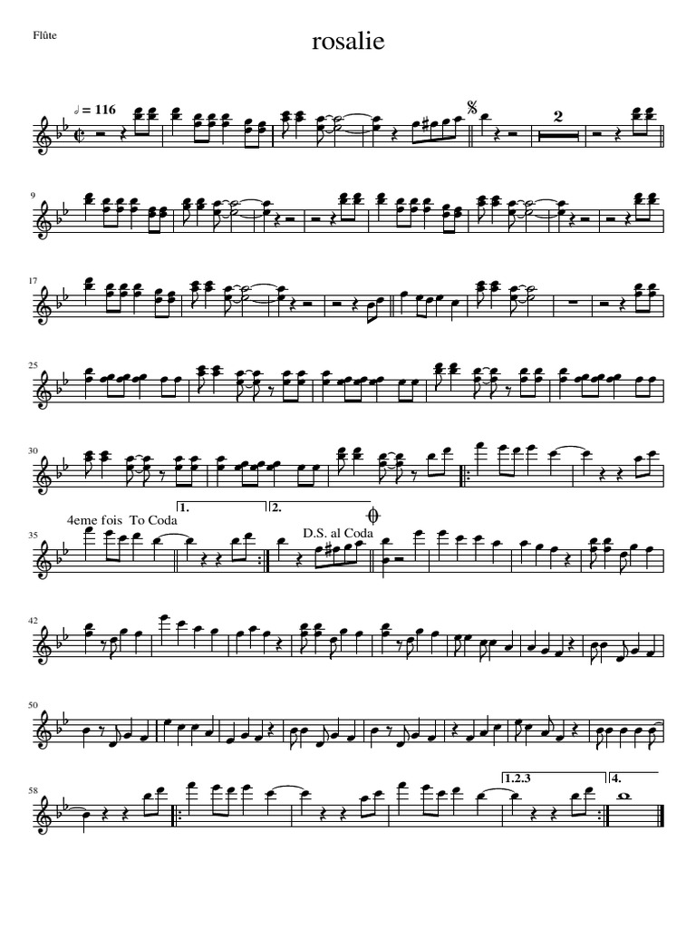 A Musical Score for Flute: An Abstract Visual Representation of Notes ...