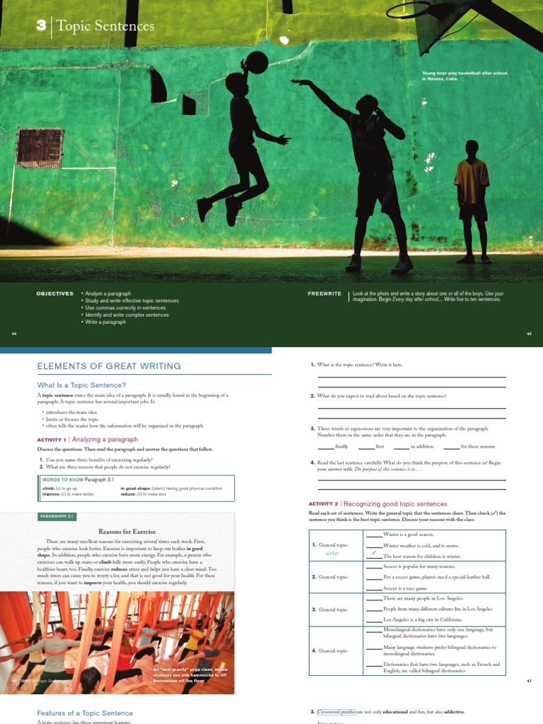 Great Writing Student Book 2 Unit 3 | PDF | Comma | Clause