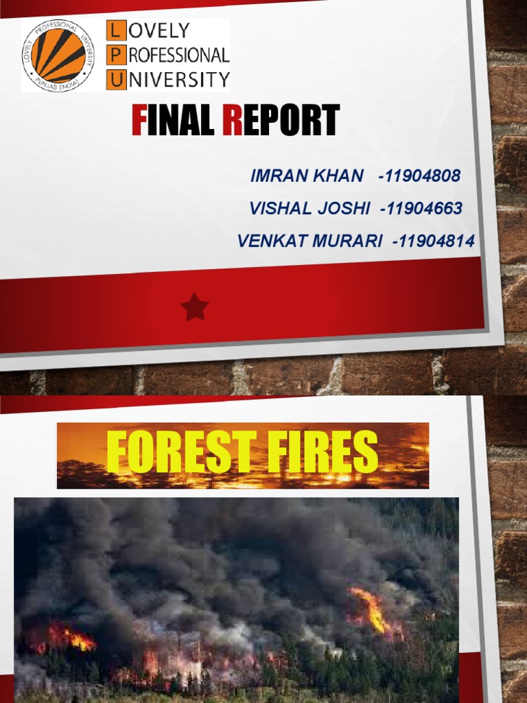 Chemistrt PPT Forest Fire Term 1 | PDF | Wildfire | Fires