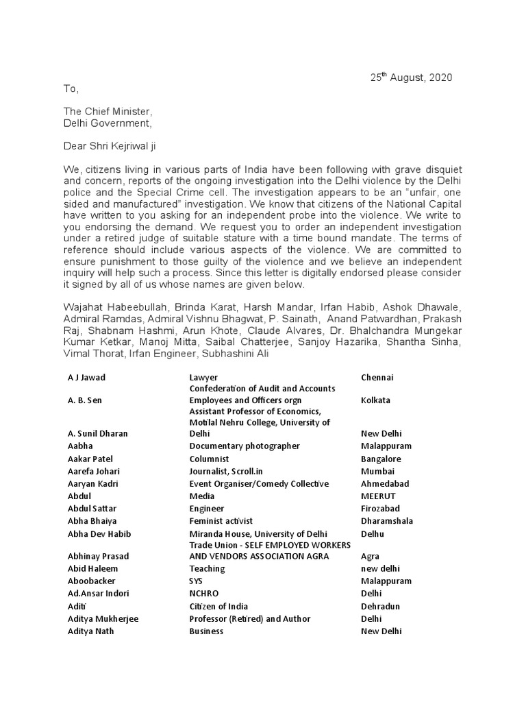 Letter | PDF | Delhi | Sikhism