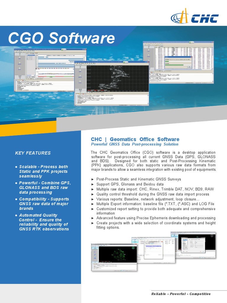 CGO Software: CHC - Geomatics Office Software | PDF | Global ...