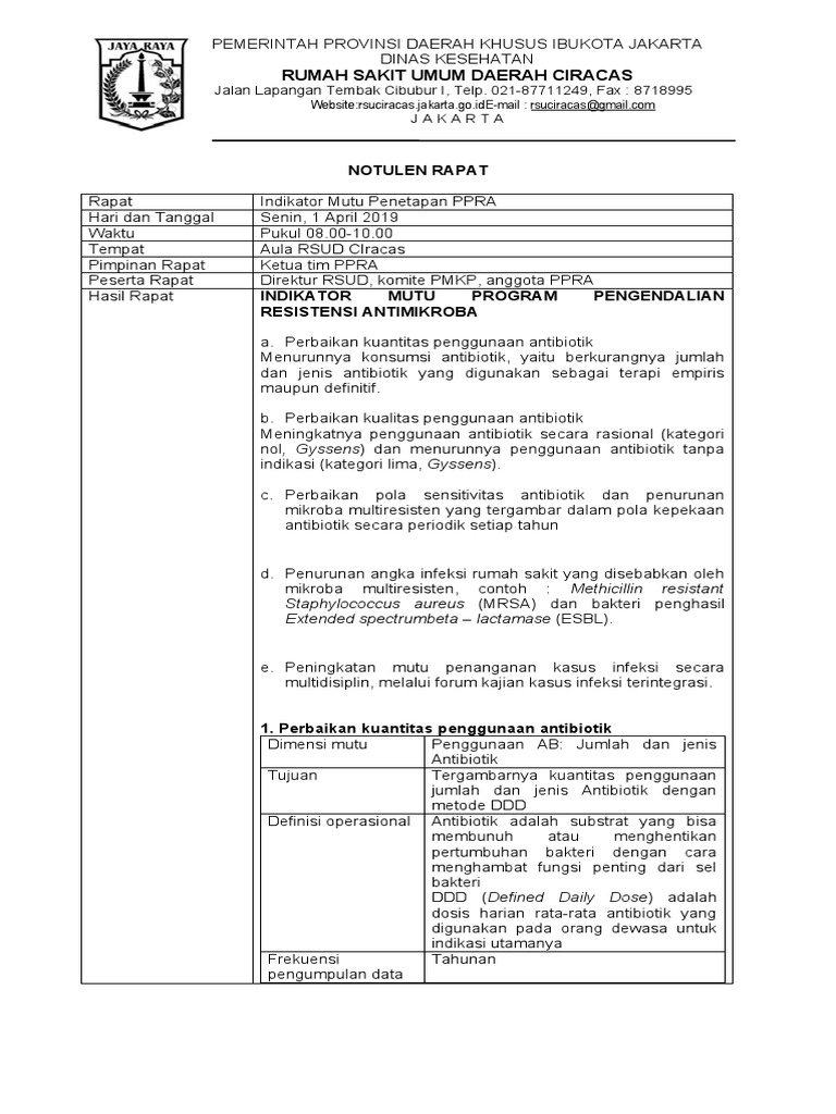 Form Notulen Rapat Pembentukan Tim Revisi Ppra | PDF