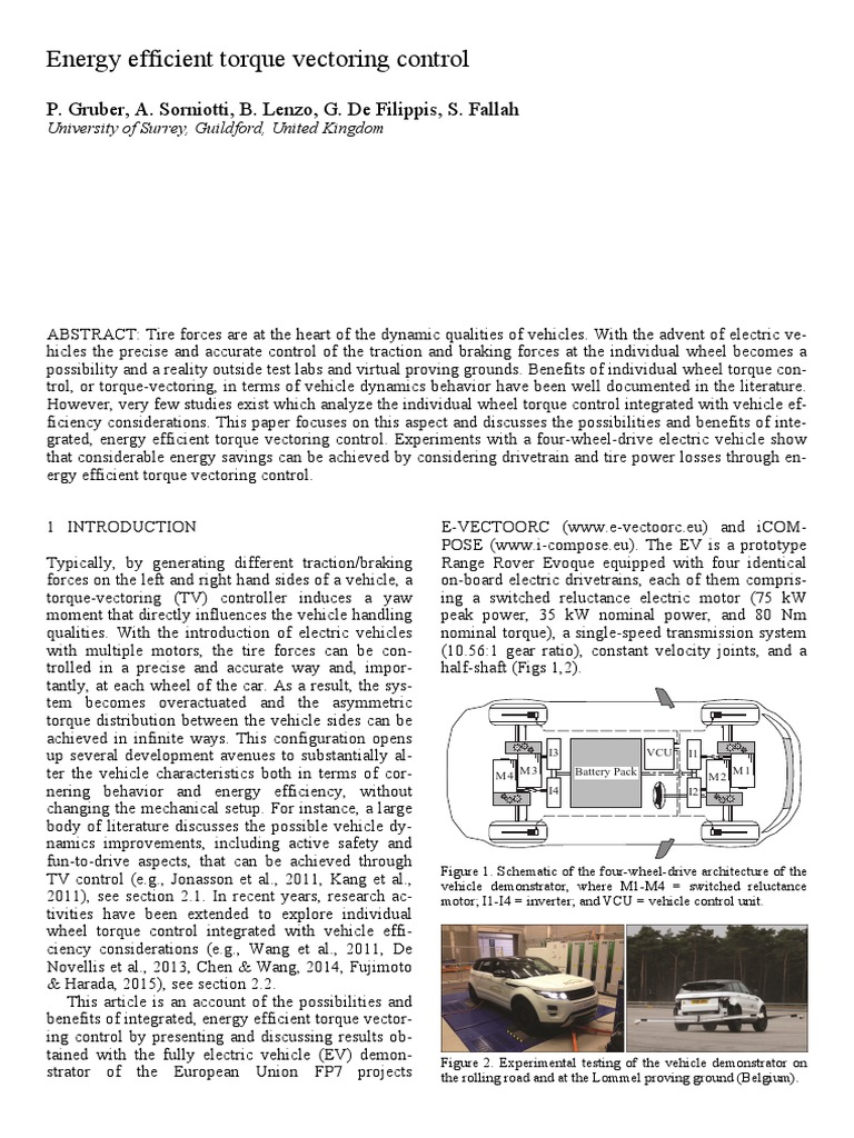 EV Torque Control & Efficiency | PDF | Flight Dynamics (Fixed Wing ...