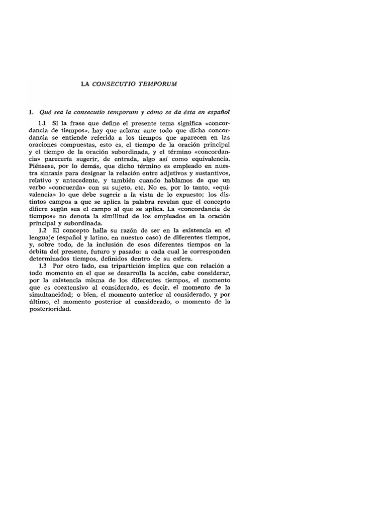 La Consecutio Temporum | PDF