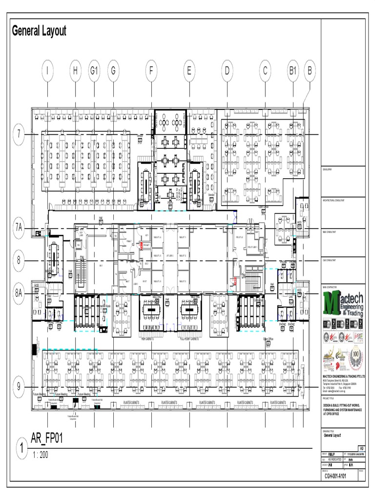 CPF - 001 - Sheet - A101 - General Layout | PDF