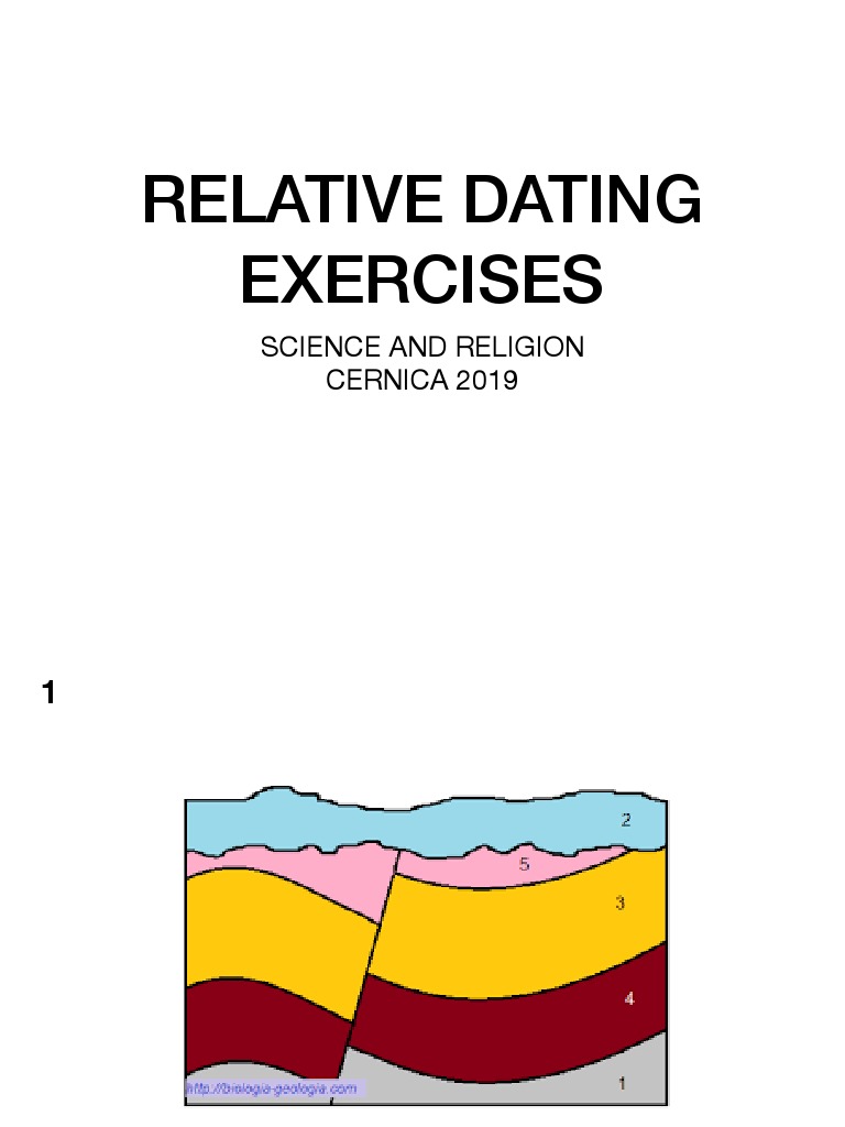 Relative Dating Exercises | PDF | Social Science | Science & Mathematics