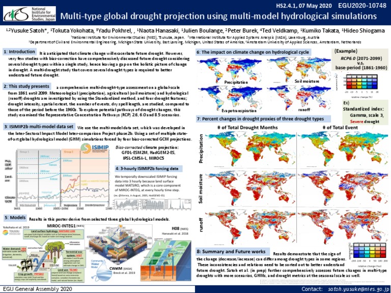 Multi-Type Global Drought Projection Using Multi-Model Hydrological ...