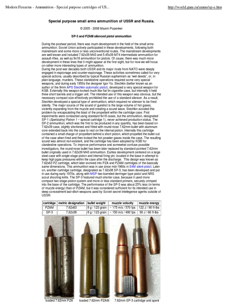 Modern Firearms - Ammunitions | PDF | Bullet | Cartridge (Firearms)
