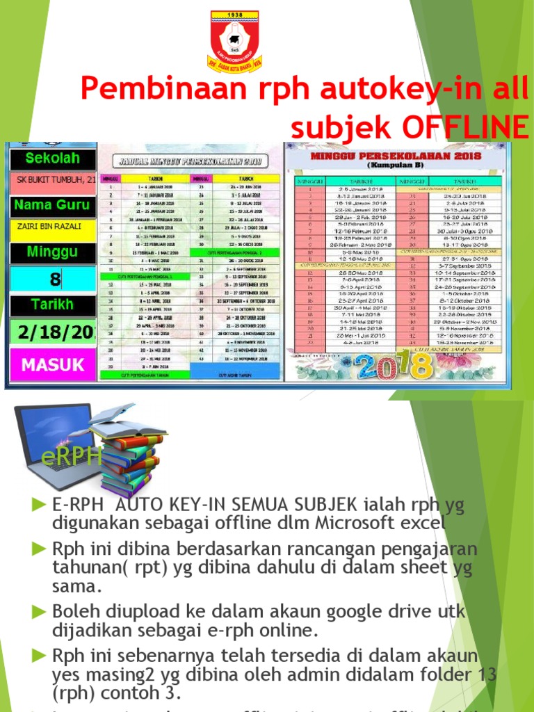 Tutorial E-RPH AUTO KEY-IN ALL SUBJEK Offline | PDF
