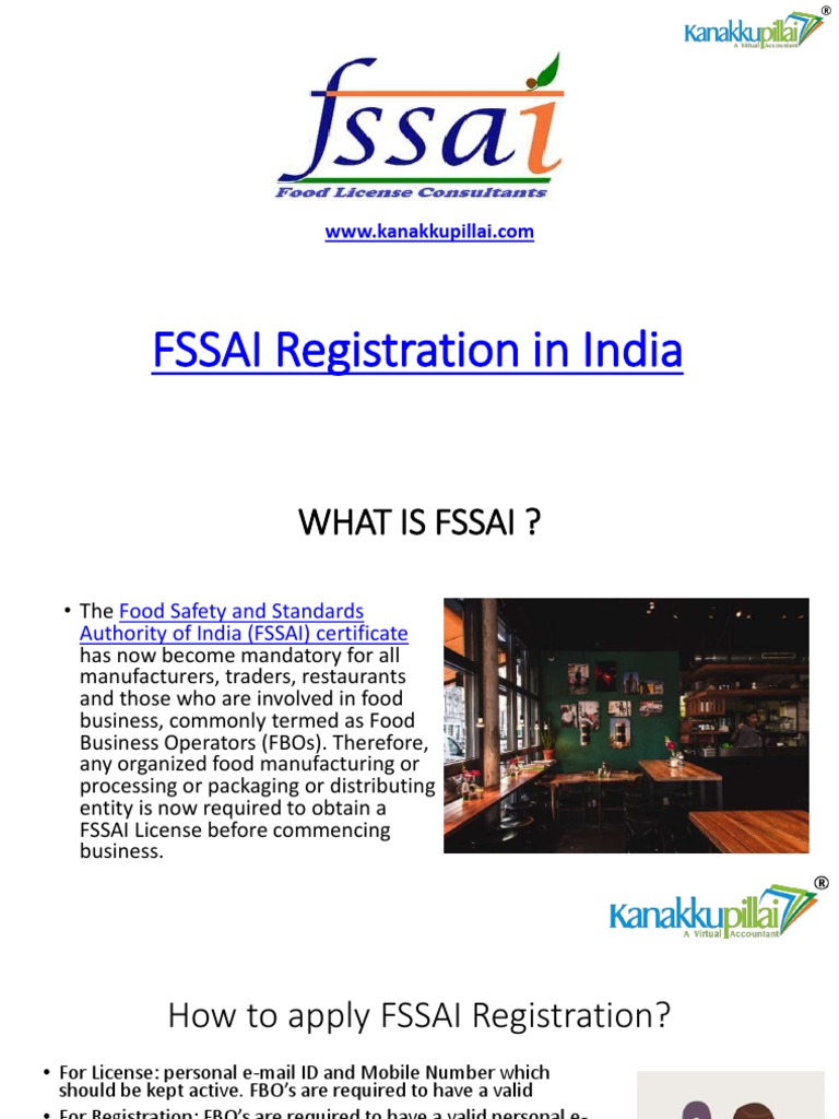 FSSAI Registration Process in India | PDF