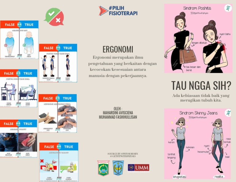 Leaflet Ergonomi 1 PDF | PDF