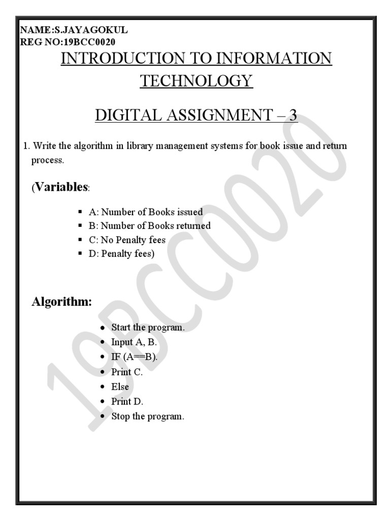 INTRODUCTION TO INFORMATION TECHNOLOGY G | PDF | Computer Science ...