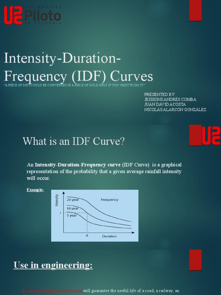 Presentación Curvas IDF | PDF | Flood | Precipitation