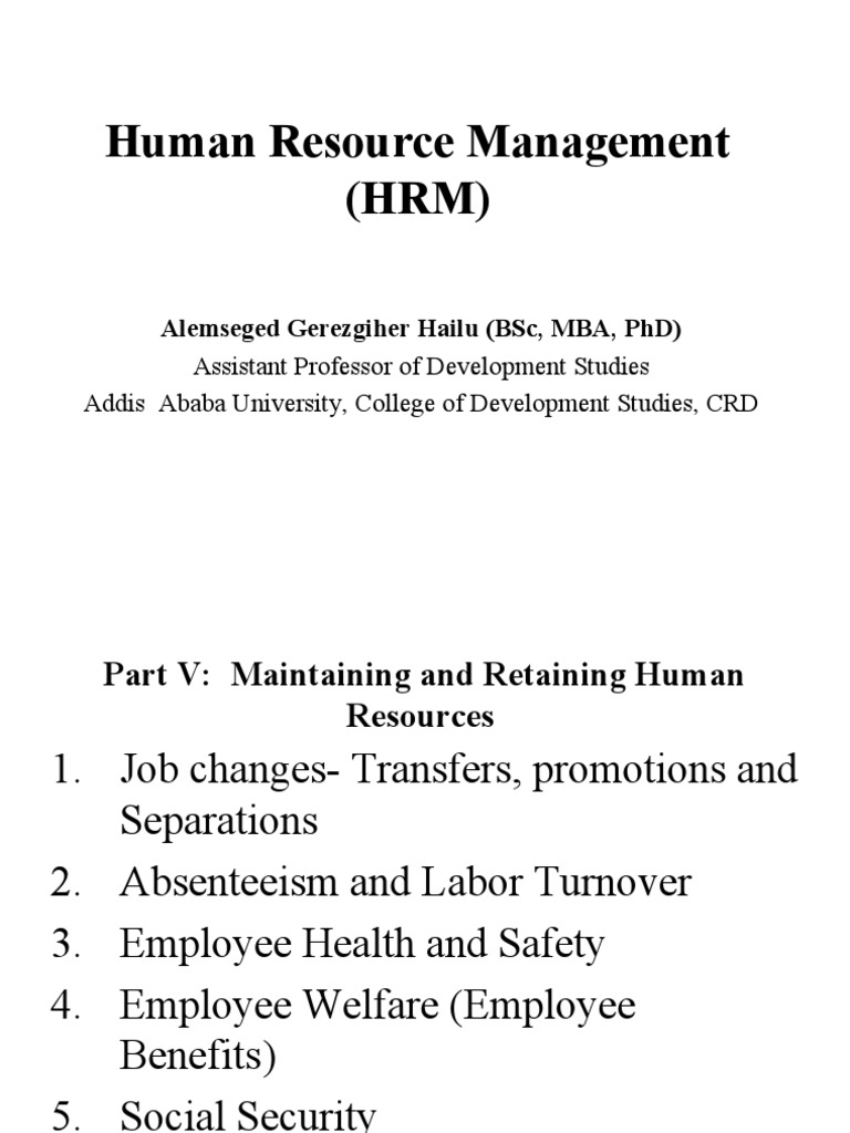 HRM: Retaining Talent & Safety | PDF | Turnover (Employment) | Employment