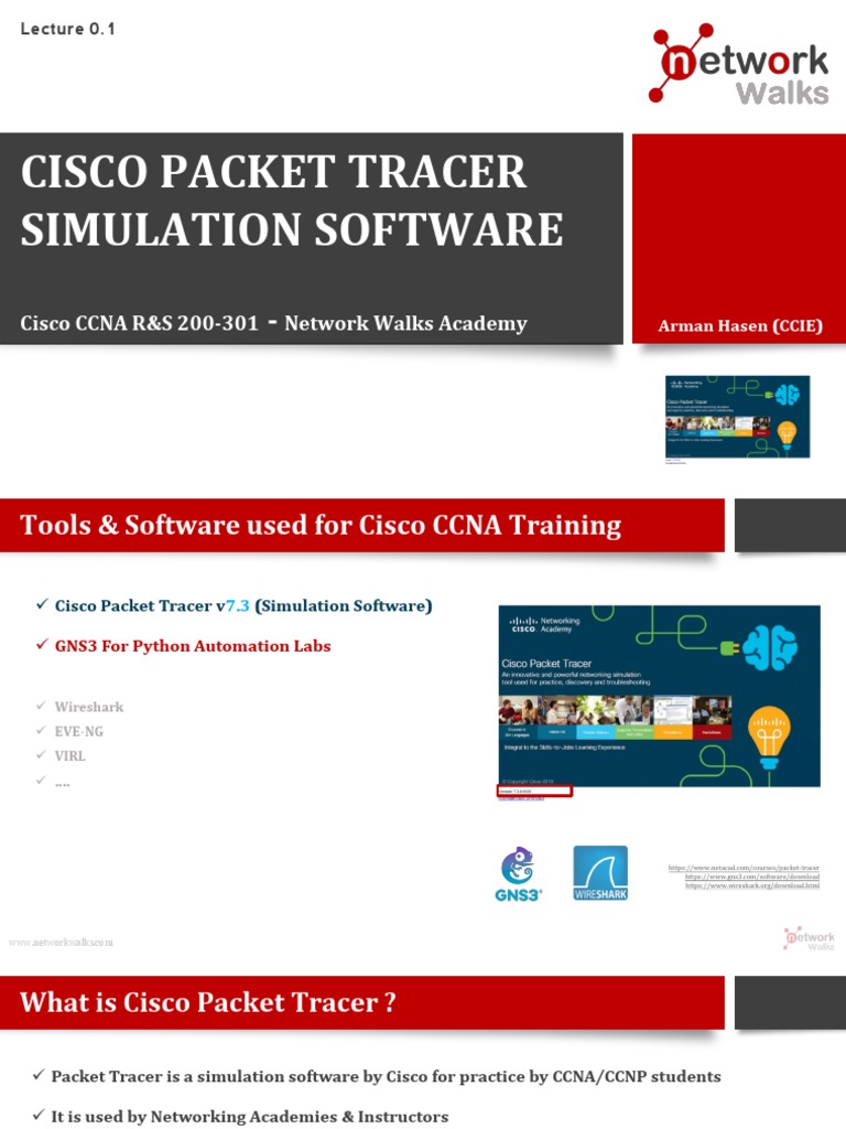 Cisco Packet Tracer Simulation Software | PDF