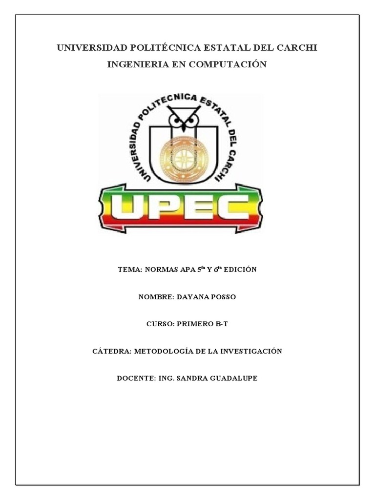 Caratula Upec | PDF