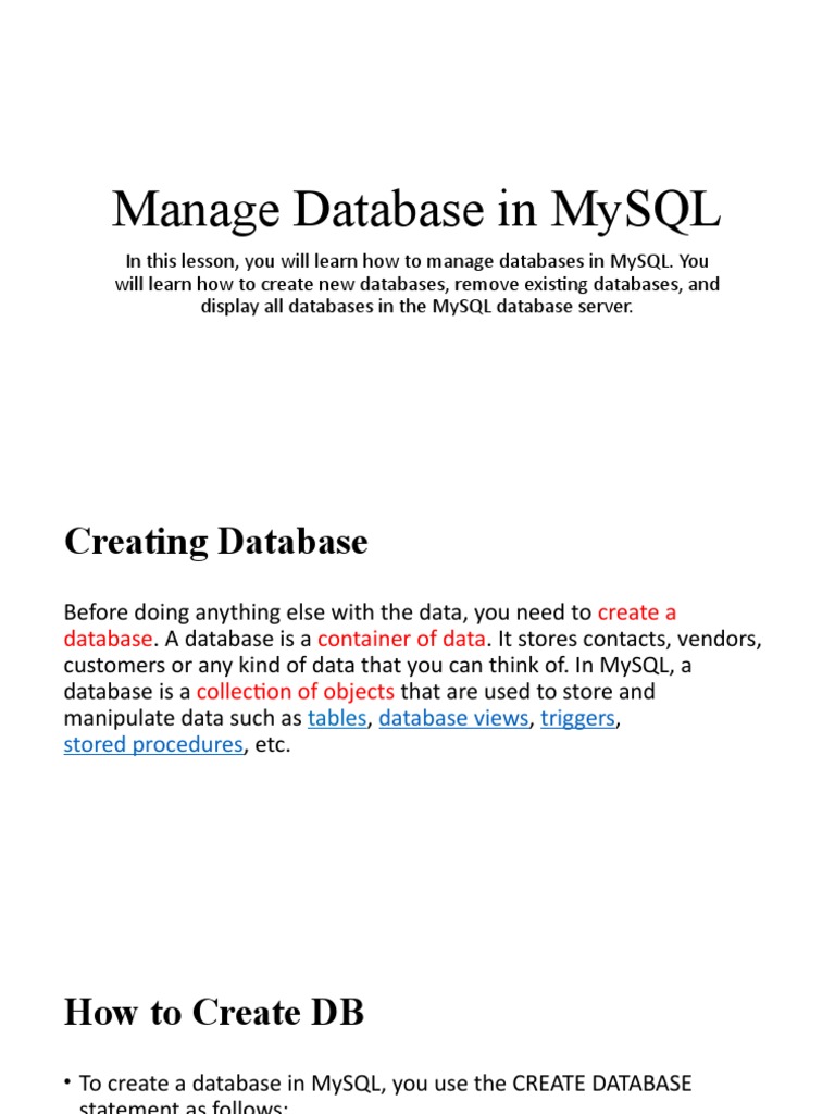 Chapter01 Lesson04 | PDF | Relational Database | Databases