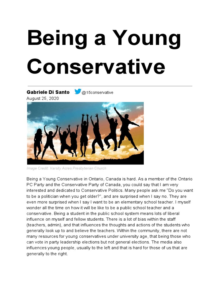 Being A Young Conservative | PDF | Social Media | Popular Culture ...