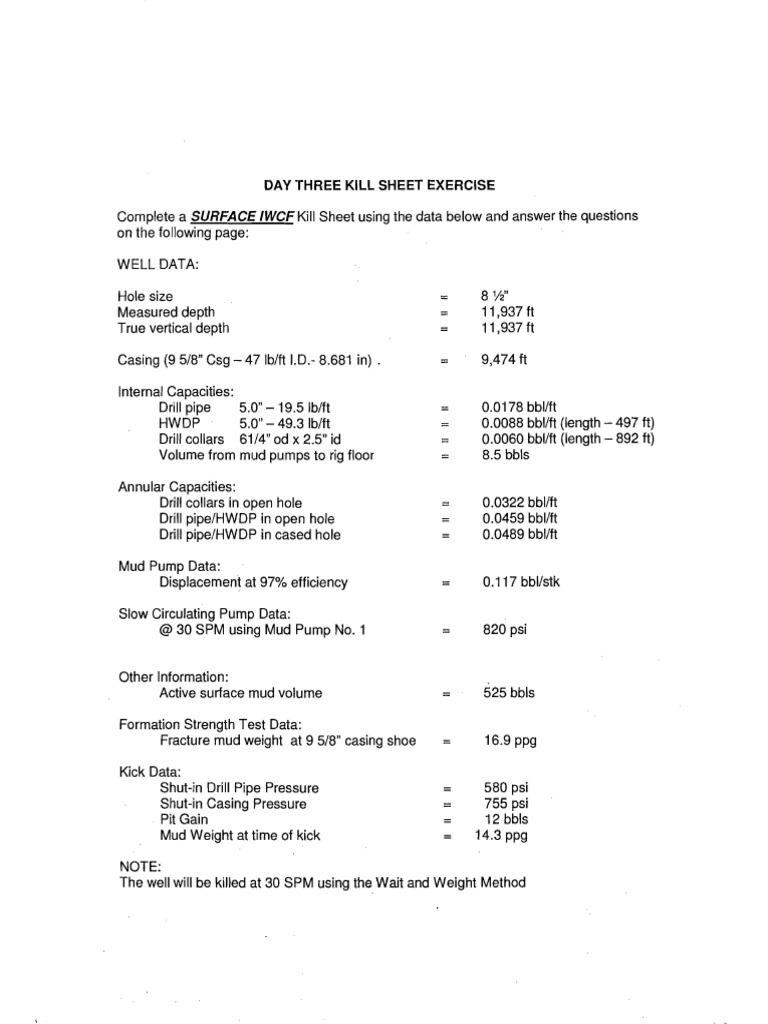Kill Sheet - 3 - Answer PDF | PDF
