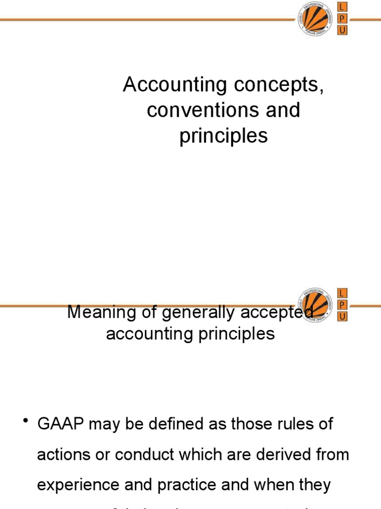 GAAP accounting principles | PDF | Expense | Debits And Credits