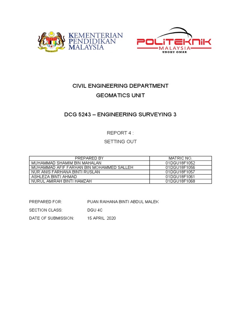 Setting Out Precomp Pdf Surveying Excavation Archaeology