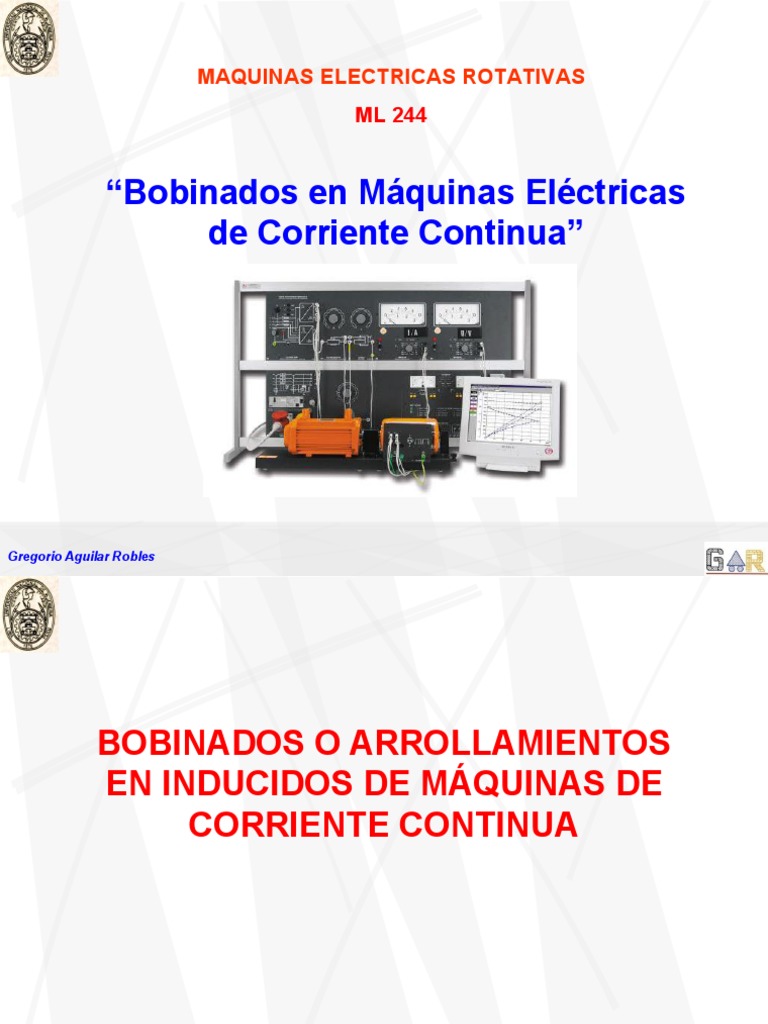 Clase 02 - Máquinas de Corriente Continua | PDF | Inductor | Corriente ...