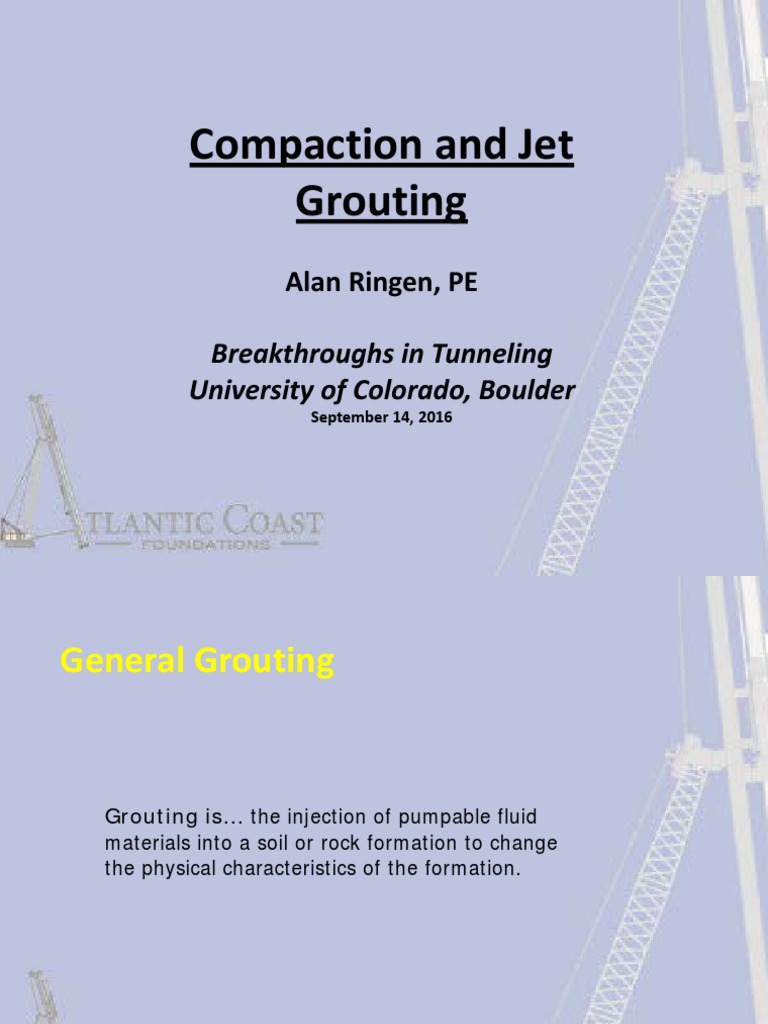 Compaction and Jet Grouting PDF | PDF | Jet Engine | Nozzle