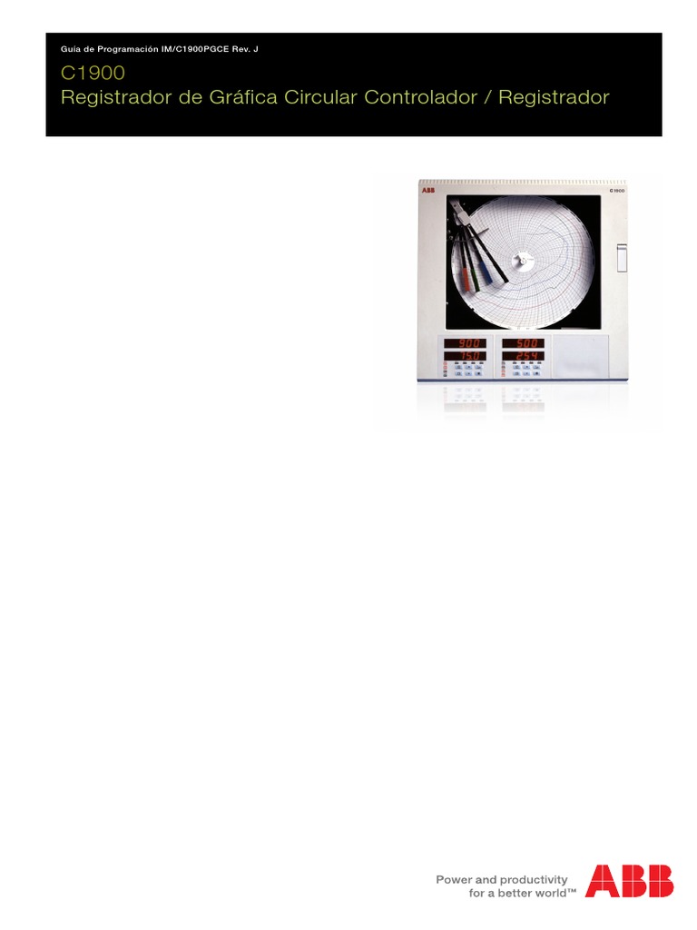 ABB-Graficador C1900 | PDF | Sensor | Par termoeléctrico