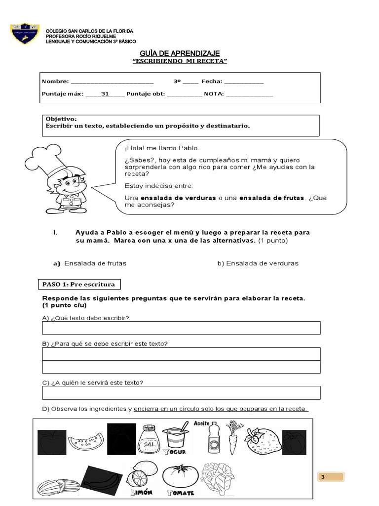 Escritura de Receta + | PDF