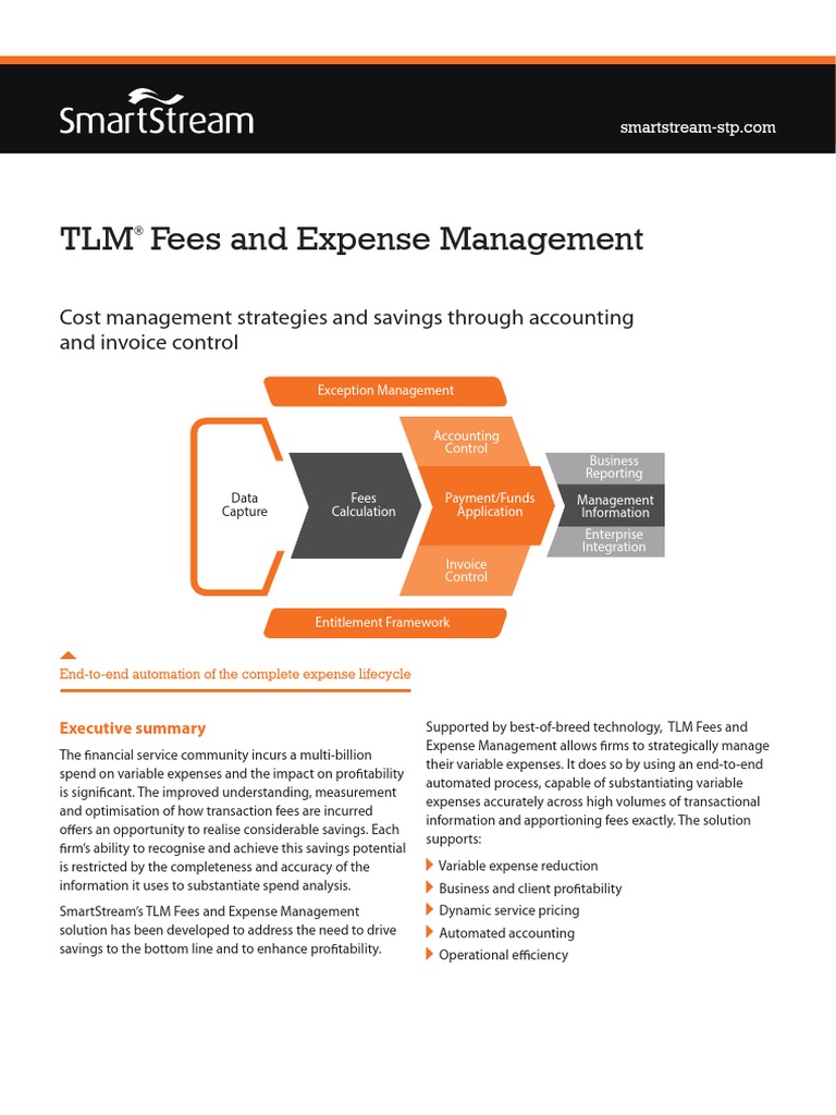 TLM Fees and Expense Management | PDF | Pricing | Cost Accounting