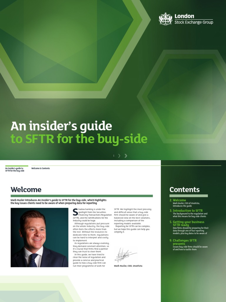 An Insider's Guide To SFTR For The Buy-Side | PDF | Economies | Business